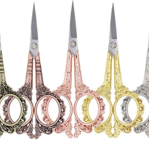 Makeup | New European Classical Red Bronze Vintage Style Scissors ...